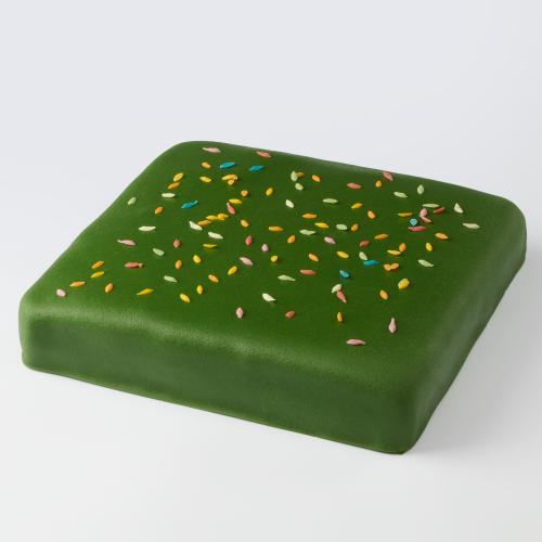 Festive marzipan cake green | Toptaarten.nl